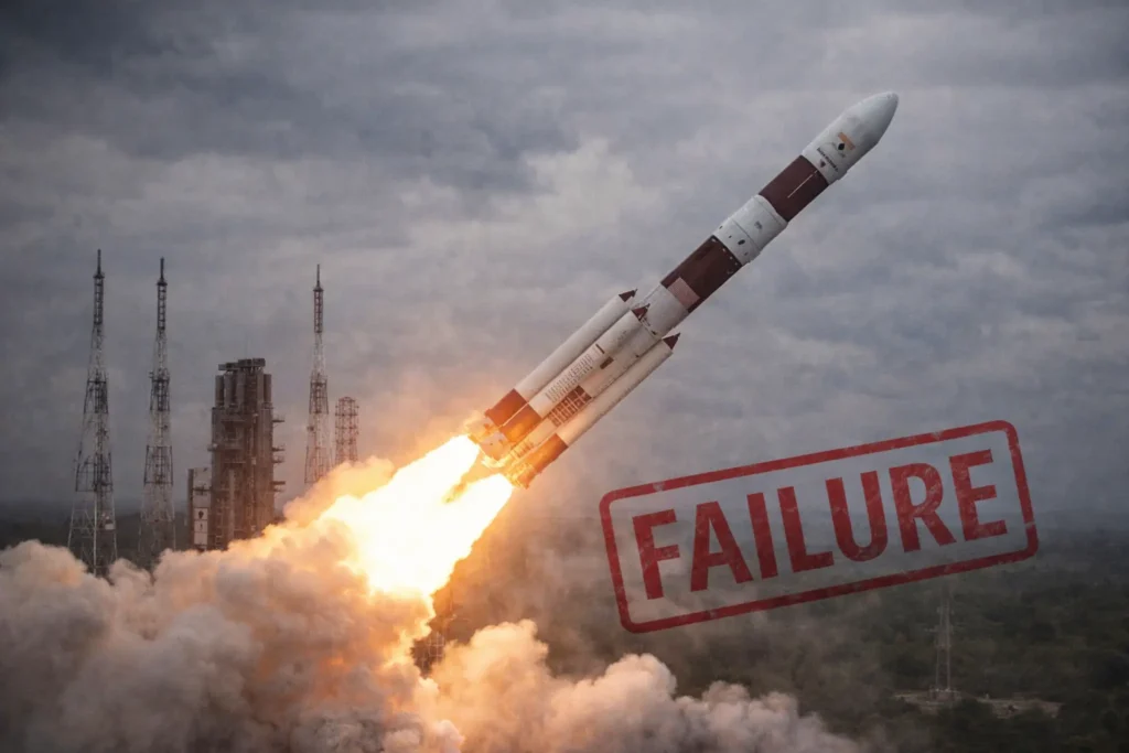 Indian Rocket Launch Fails After Liftoff